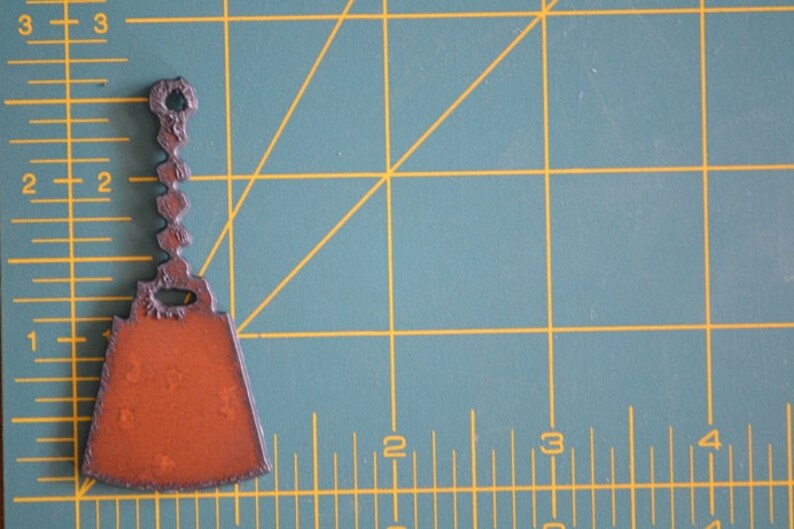 Rustic Rusty Rusted Recycled Metal COW BELL / COWBEL / Cow Bell Ceiling ...