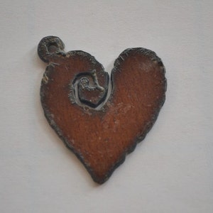 Rustic Rusty Rusted Recycled Metal Charm WHIMSICAL HEART Ceiling Fan ...