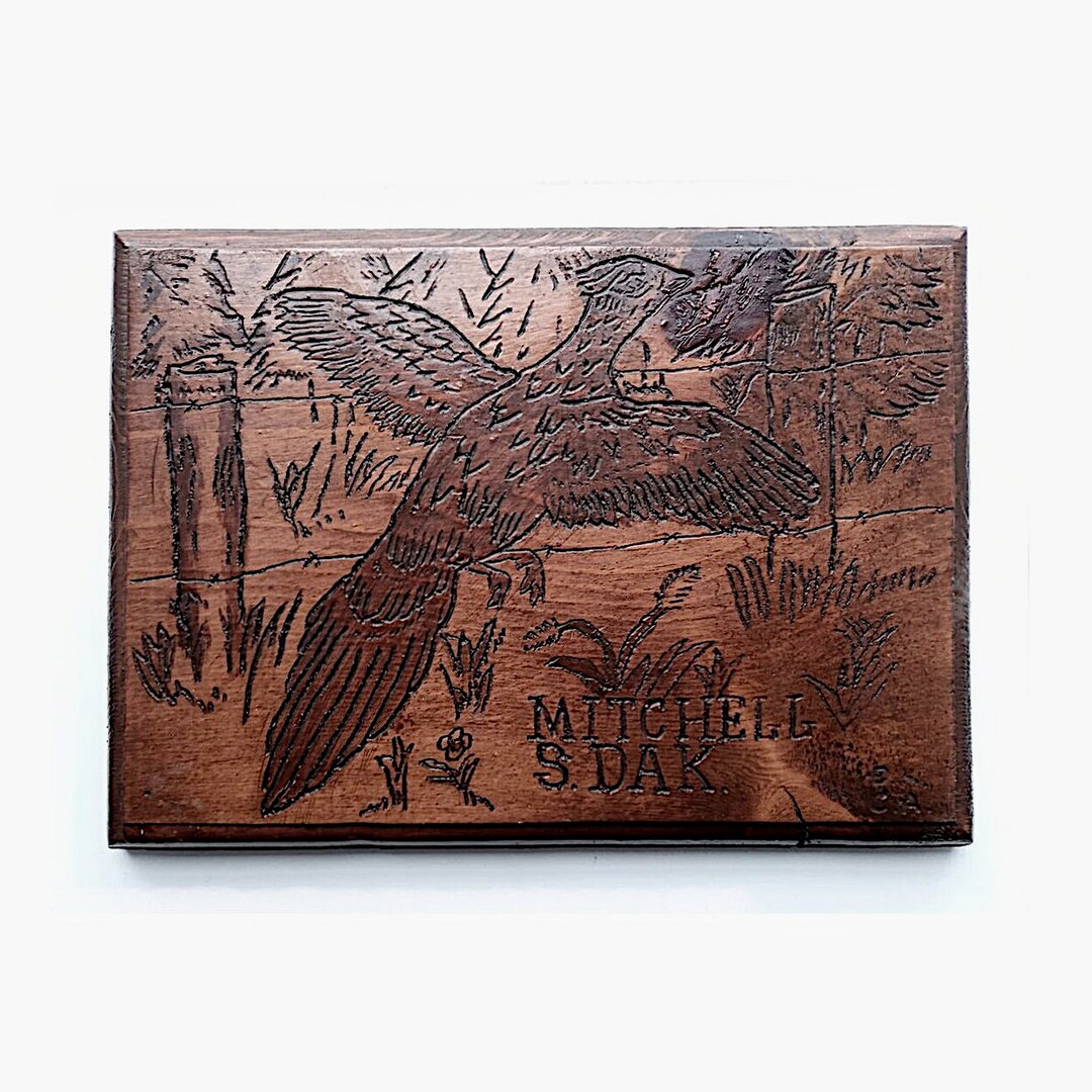 Native American Pyrography Wall Art | Thunderbird Wood Burned Plaque ...