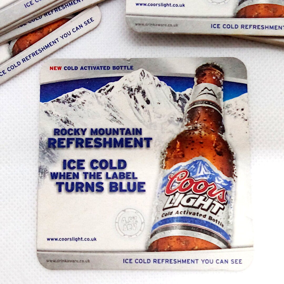 Coors Beer Mats Set of 12 Beer Placemats for Home Bar Coors Beer Gift ...