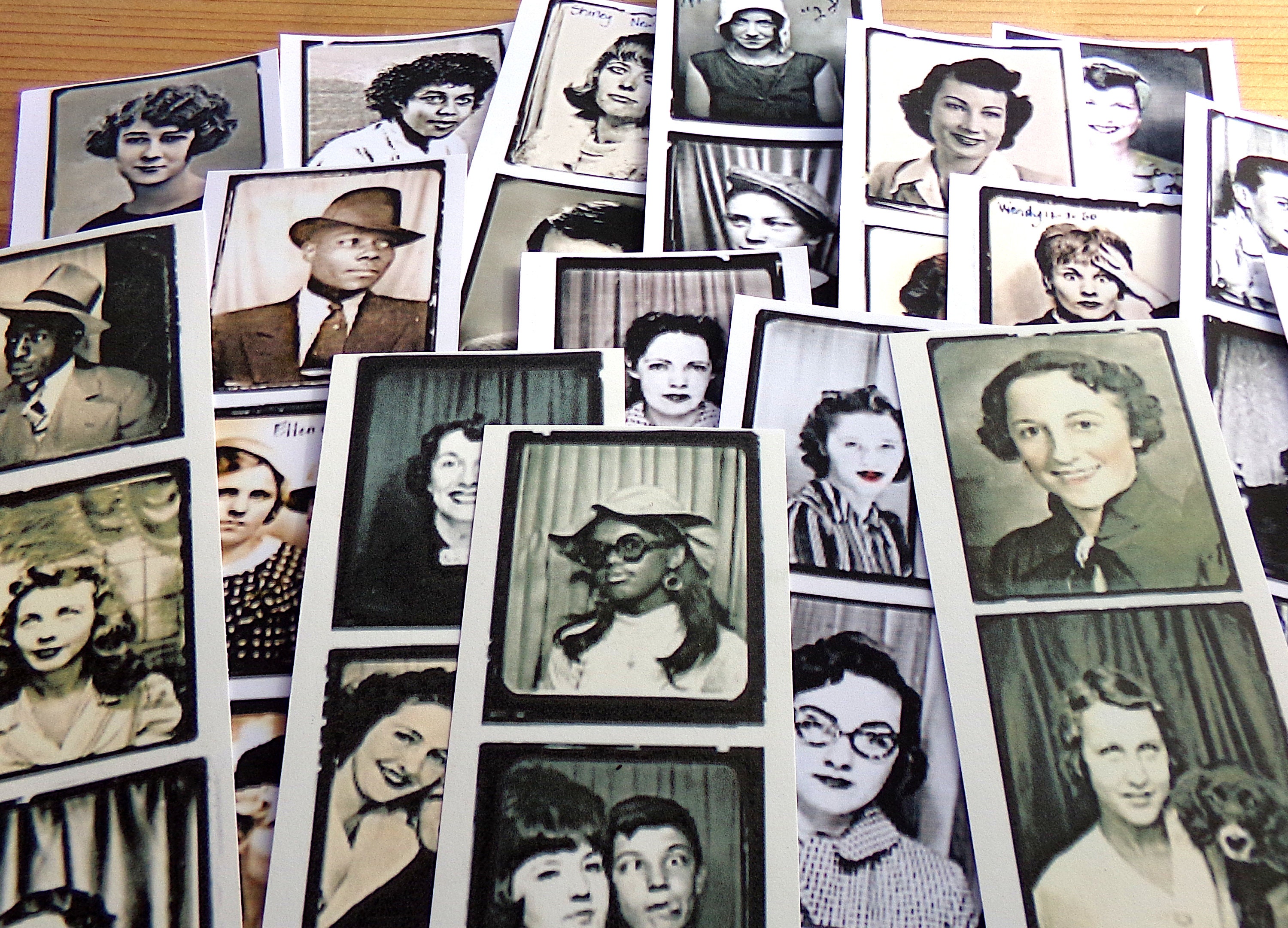 Photo Booth Strips 6 Sets With 18 Images Vintage Etsy