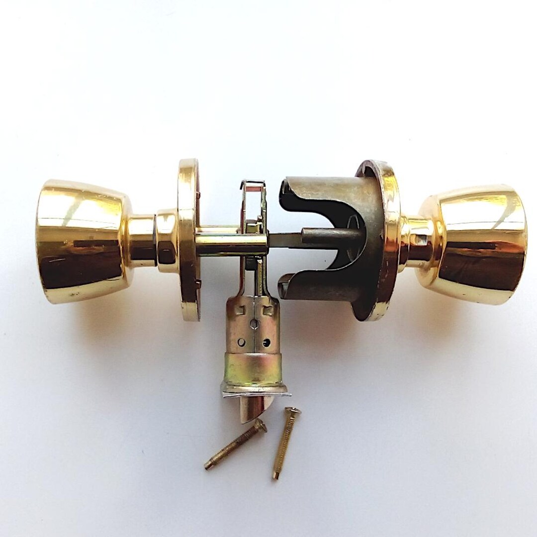 Brass Door Set Doorknobs With Mechanism Weiser Door Furniture Set From ...