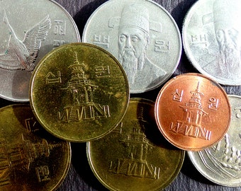 South Korean Coins | Etsy