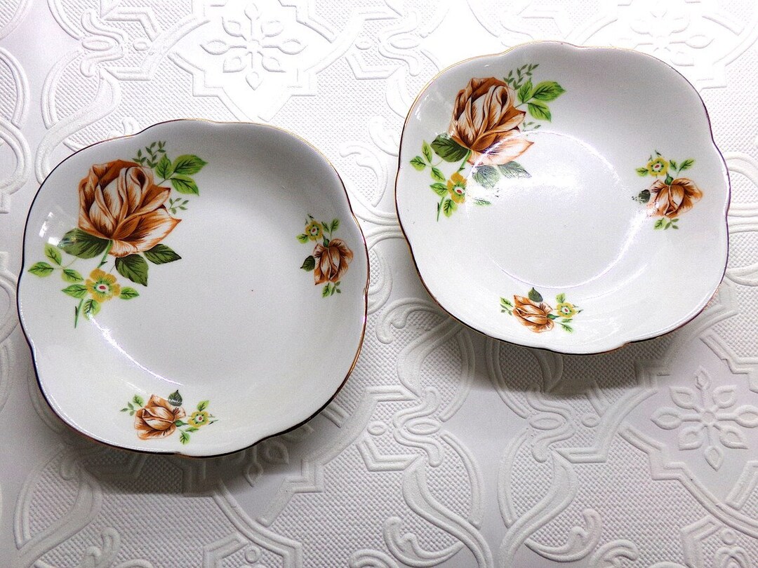 Cmielow Ring Dishes Made in Poland Small Ceramic Dishes With Brown ...