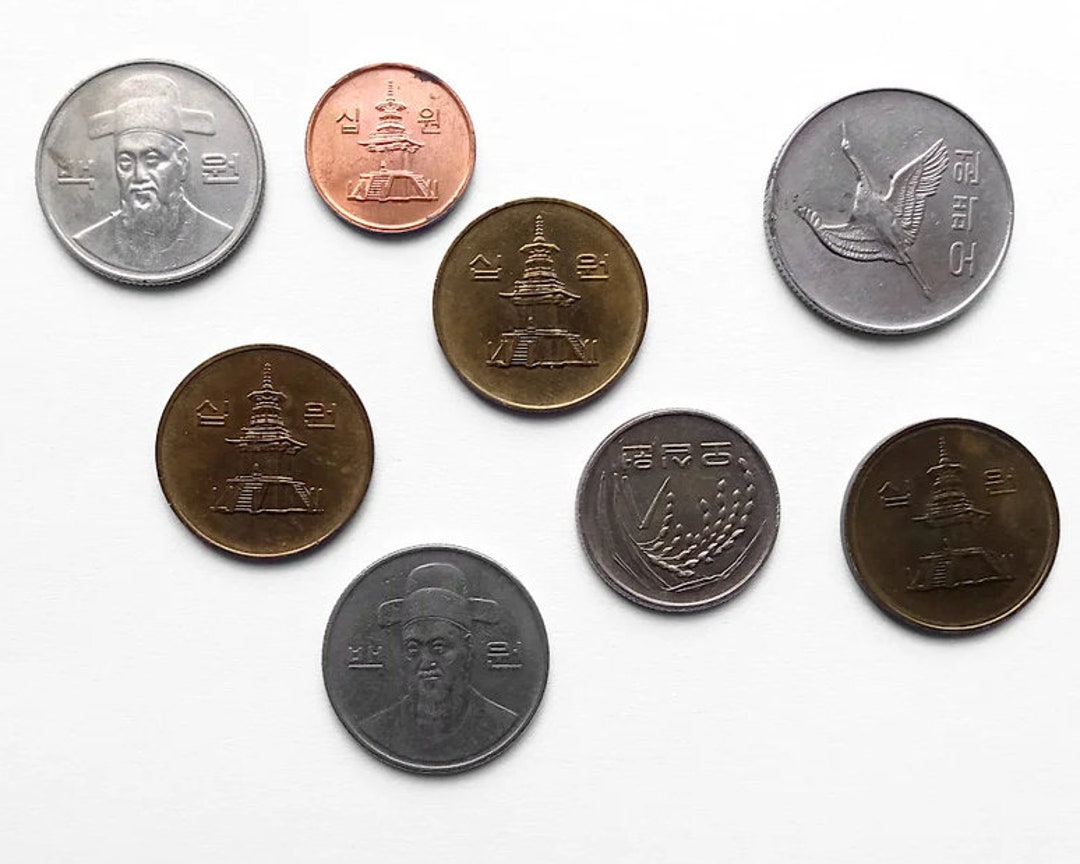 Old Korea Coins for Sale a Vintage Collection of 8 Silver & - Etsy