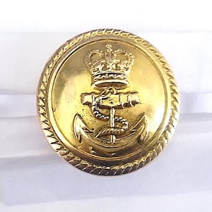Royal Navy Brass Tunic Button | British Naval Petty Officer Uniform ...