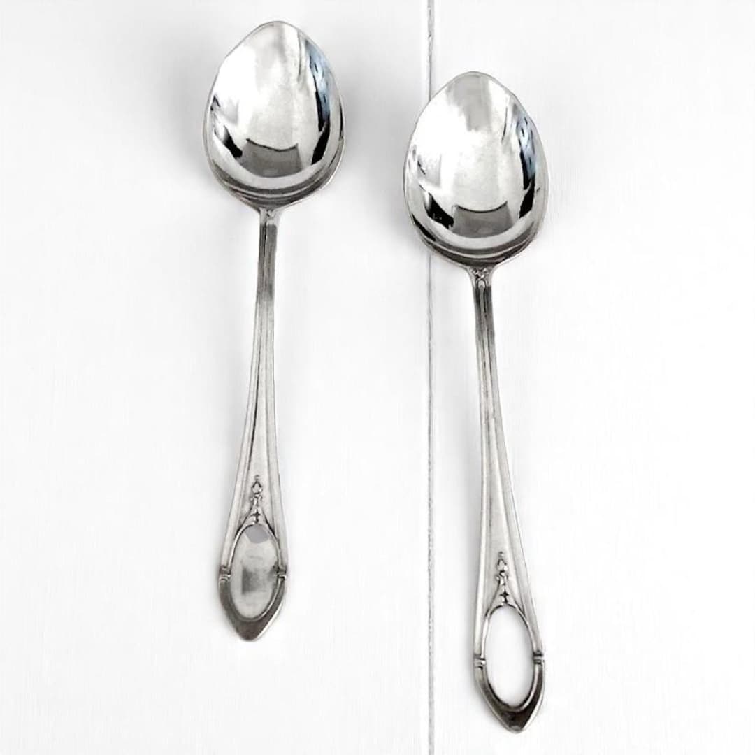 Victorian Silverplate Teaspoons by Davis & Sons | 2 Hallmarked EPNS ...