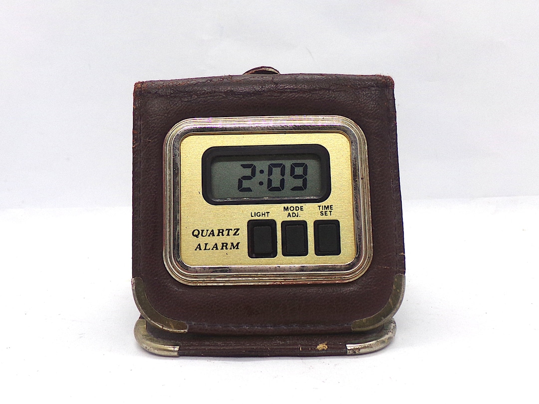 1980s Quartz Travel Alarm Clock, Retro Battery Travel Alarm, Working ...