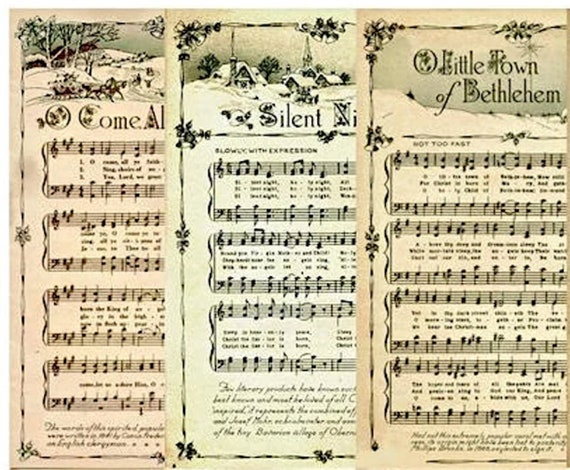 Christmas Sheet Music Clipart