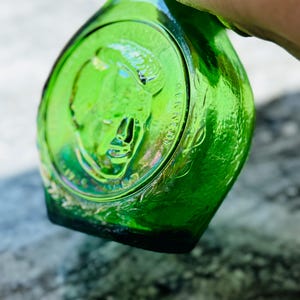 Vintage John F. Kennedy Wheaton Glass Bottles. Blue and Green Vintage ...