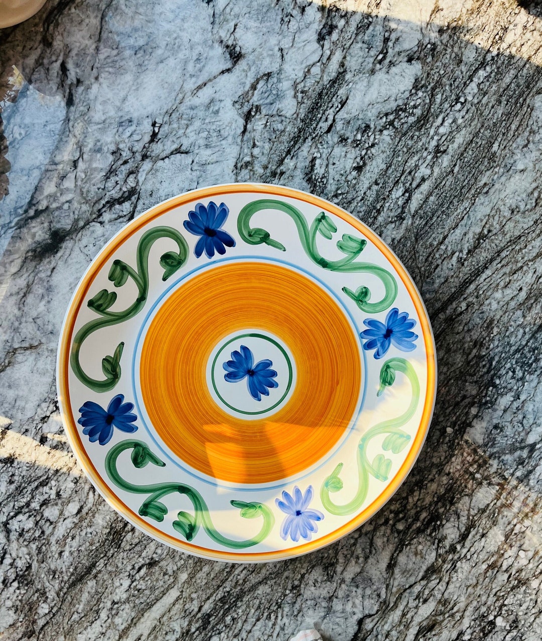 Large Round Serving Platter or Plate. Hanging Wall Plate. Williams ...