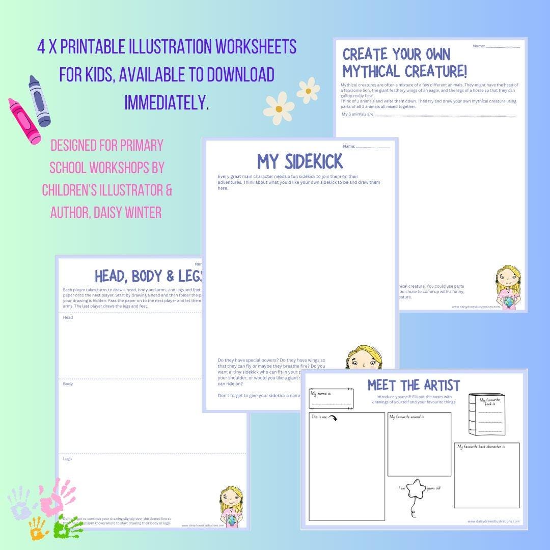 Kid's Printable Illustration Worksheets - Resources for Primary Schools ...
