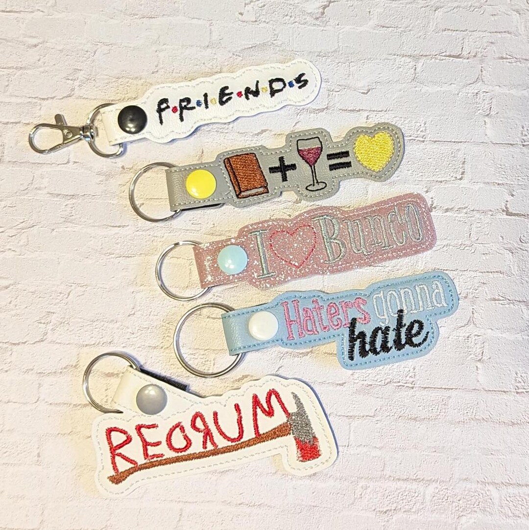 CLEARANCE Sayings Keychain / Bag Tag / Bag Accessory / Keychain / Snap ...