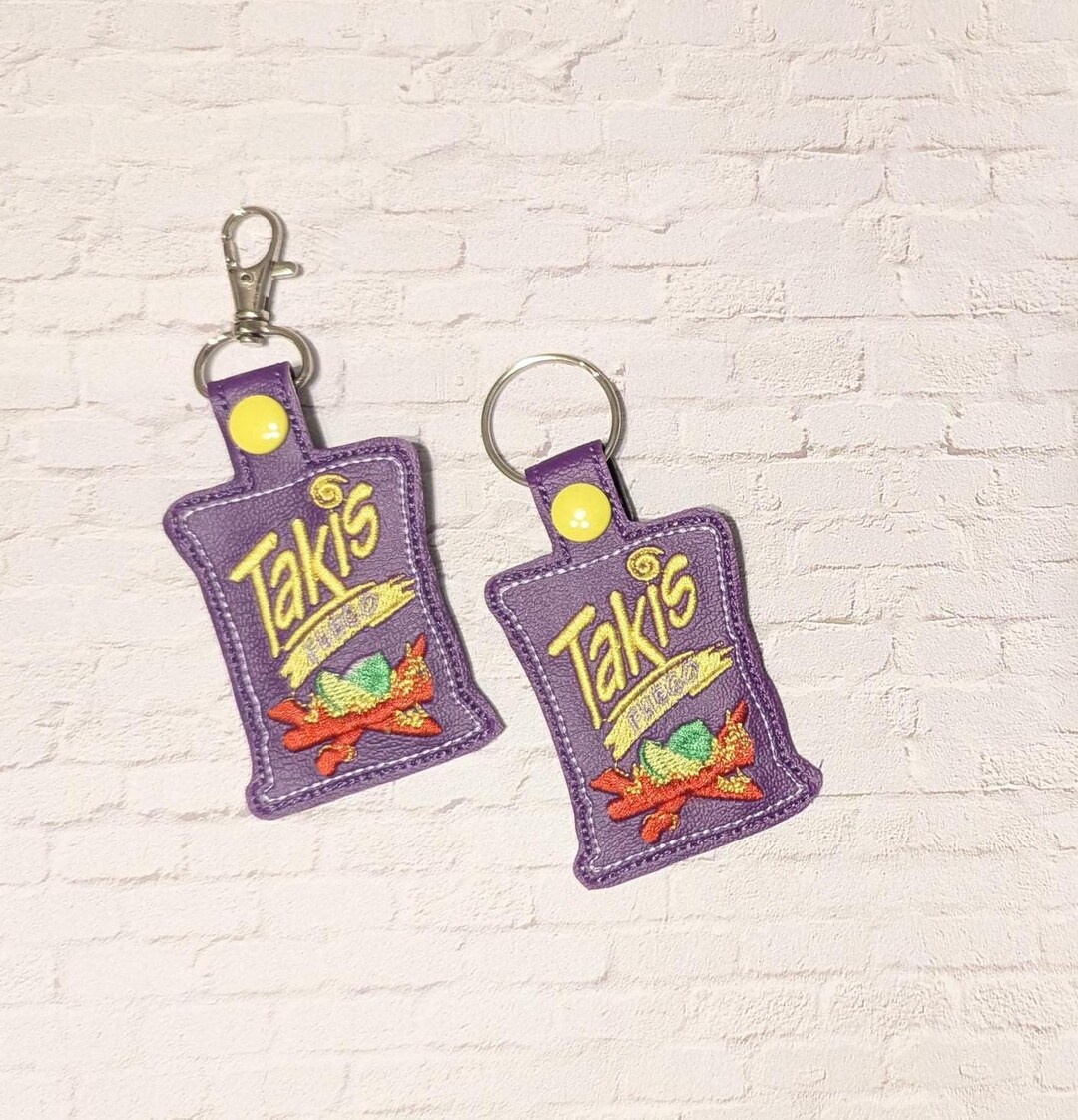Takis Keychain / Bag Accessory / Keychain / Snap Tab Key Fob / Snap Tab ...