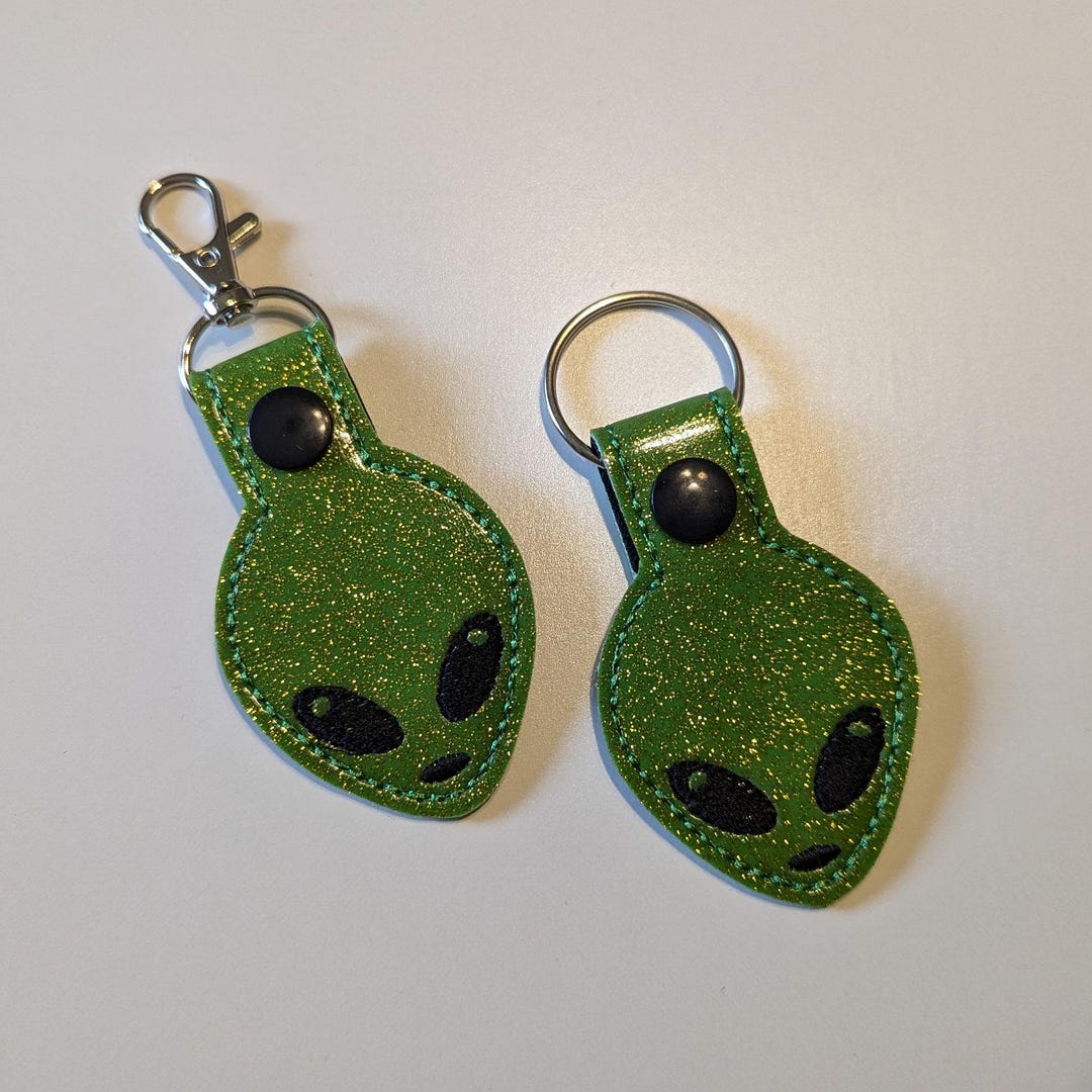 CLEARANCE Alien Keychain / Bag Tag / Bag Accessory / Keychain / Snap ...