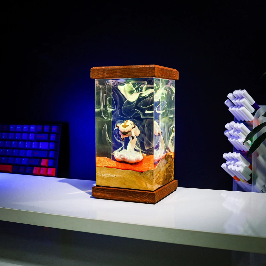 Appa Epoxy Lamp,avatar Anime Diorama Lamp, Custom Diorama Kit, Custom ...