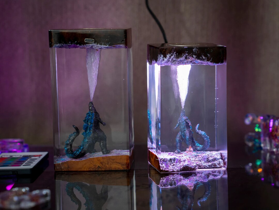 God.zilla King of the Monsters Resin Night Lights, Diorama Lamp, Unique ...