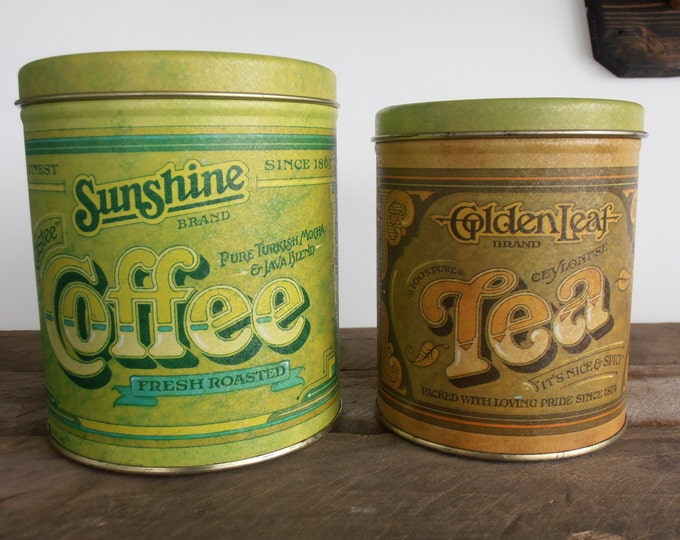 Vintage Coffee Can, Tea Can - Etsy