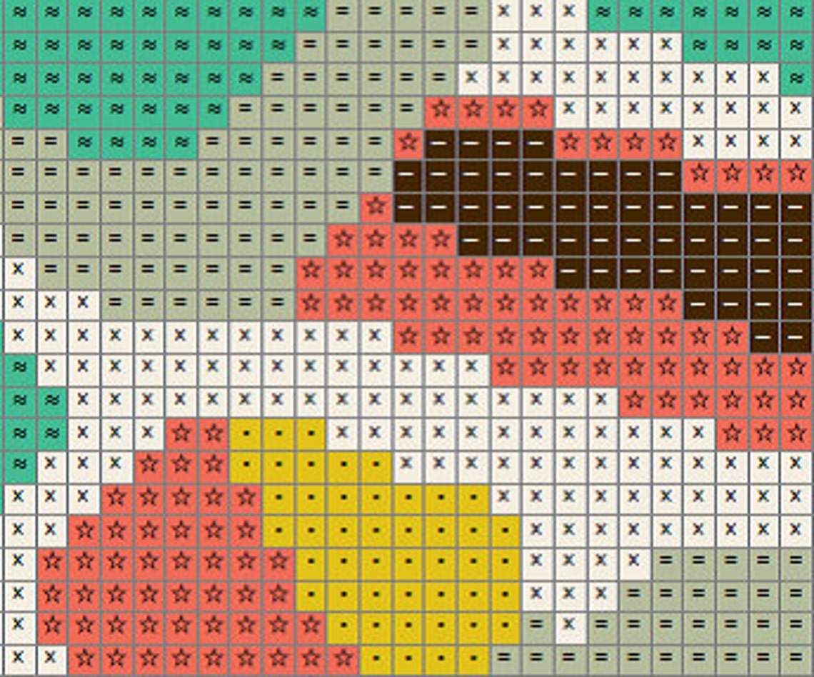 Retro Modern Cross Stitch Pattern Scandi Cross Stitch - Etsy