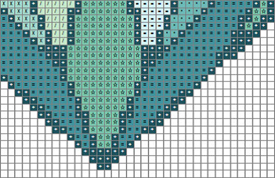 Diamond Cross Stitch Pattern - Geometric Cross Stitch - Modern Cross ...