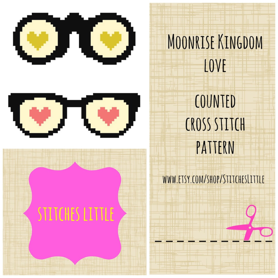 Moonrise Kingdom Cross Stitch Pattern - Modern Cross Stitch - DIY ...