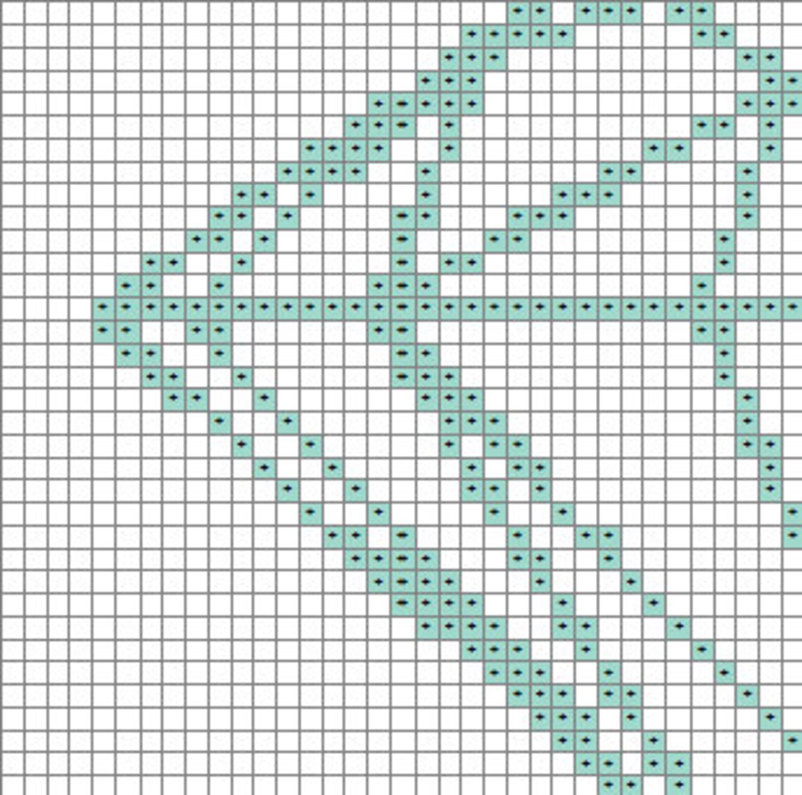 Diamond Cross Stitch Pattern Modern Cross Stitch Geometric - Etsy Australia
