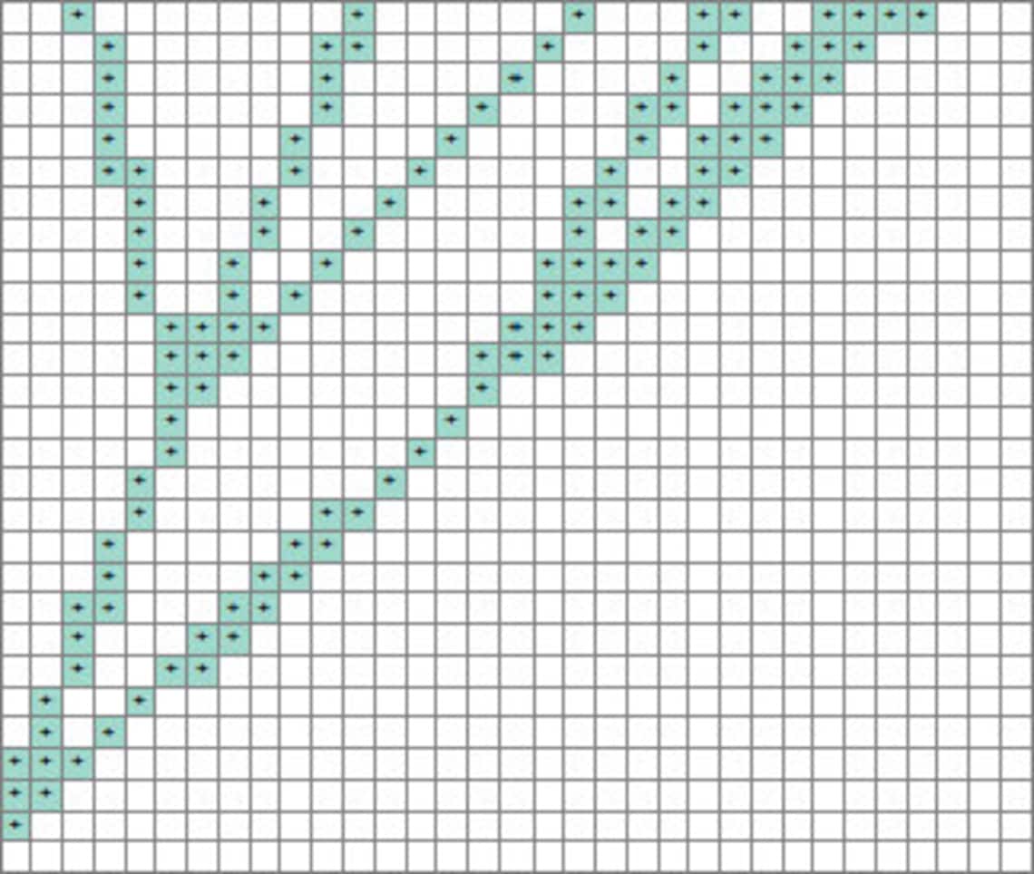 Diamond Cross Stitch Pattern Modern Cross Stitch Geometric - Etsy