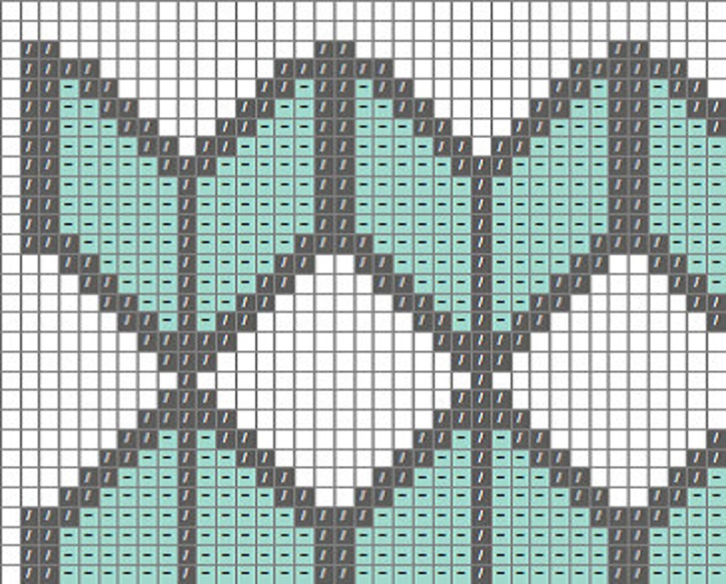 Chevron Cross Stitch Pattern Geometric Cross Stitch Modern Cross Stitch ...