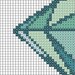 Diamond Cross Stitch Pattern - Geometric Cross Stitch - Modern Cross ...