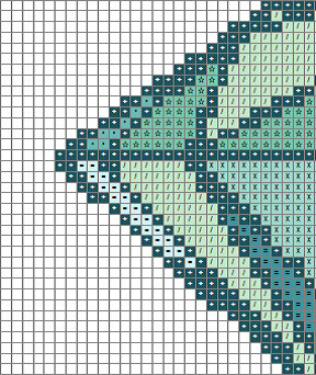 Diamond Cross Stitch Pattern - Geometric Cross Stitch - Modern Cross ...