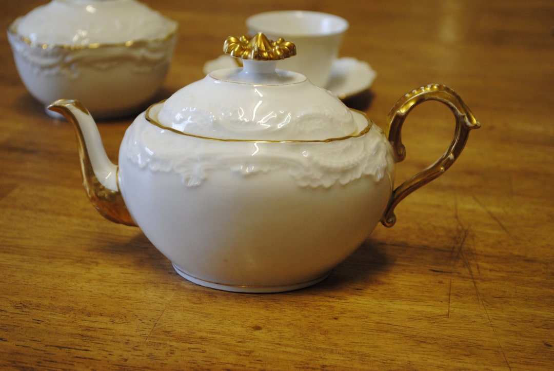 Antique 19th Century French Hand Painted Limoges Tea Pot. - Etsy