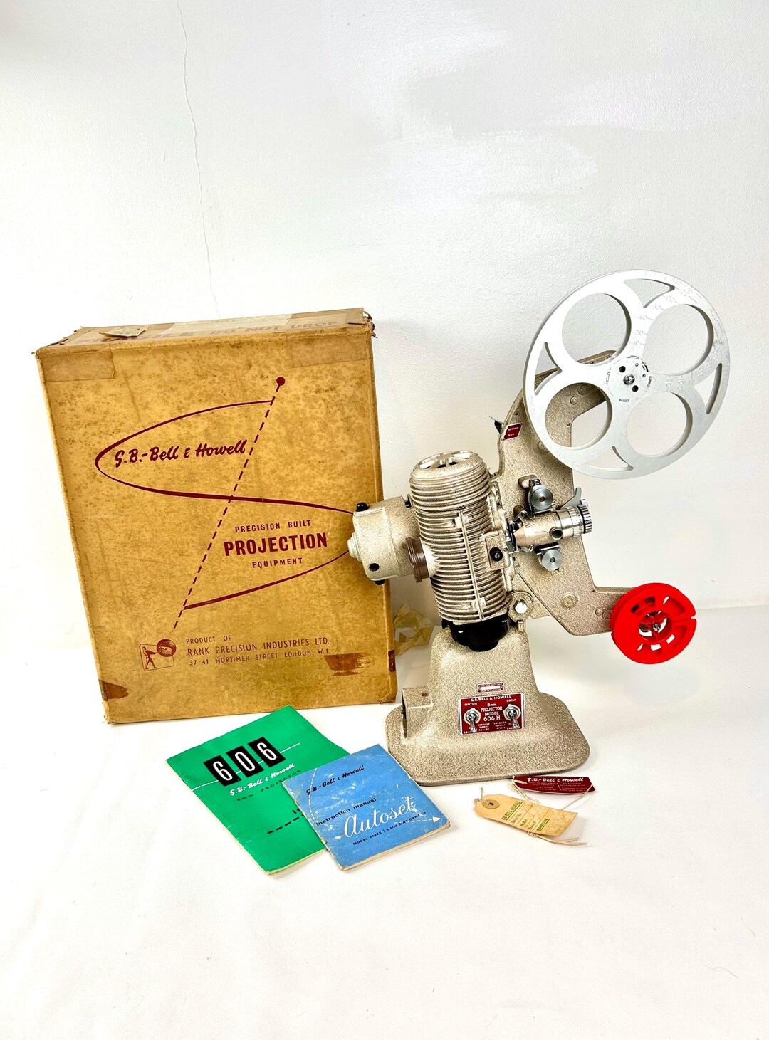 Vintage 1950s Cine Projector- 8mm Bell & Howell Model 606 in Its ...