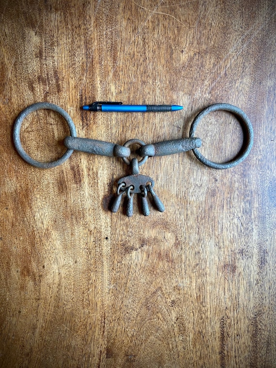 Huge Victorian Heavy Horse Breaking Bit C1860s Blacksmith Iron | Etsy