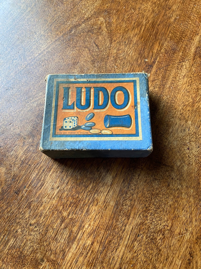 Antique Ludo Game Box C1910 No Contents Early English - Etsy