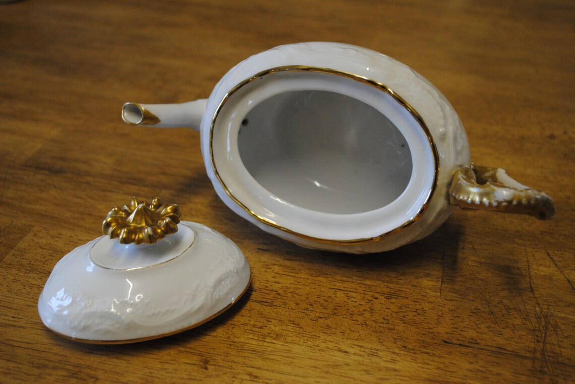 Antique 19th Century French Hand Painted Limoges Tea Pot. - Etsy