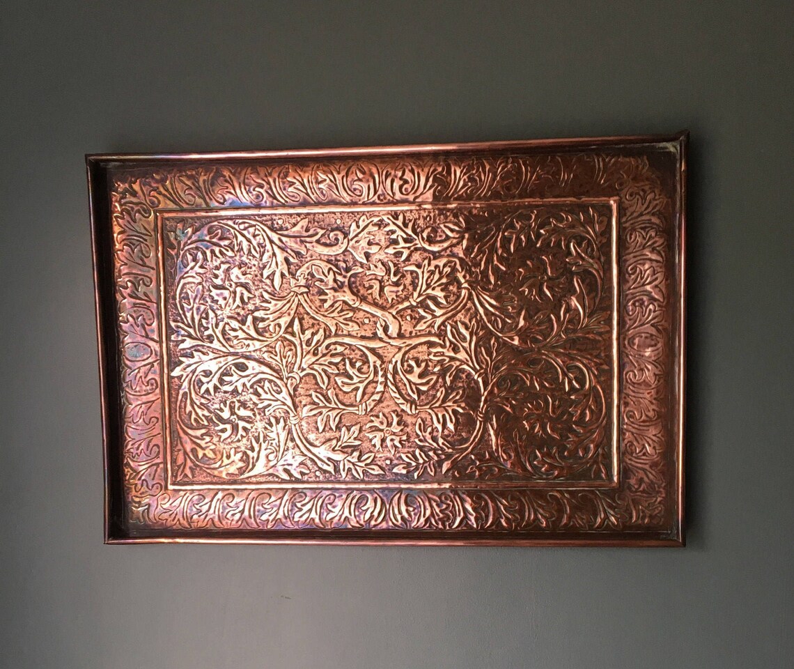 Keswick School of Arts Copper Repousse Tray Arts and Crafts Stamped - Etsy