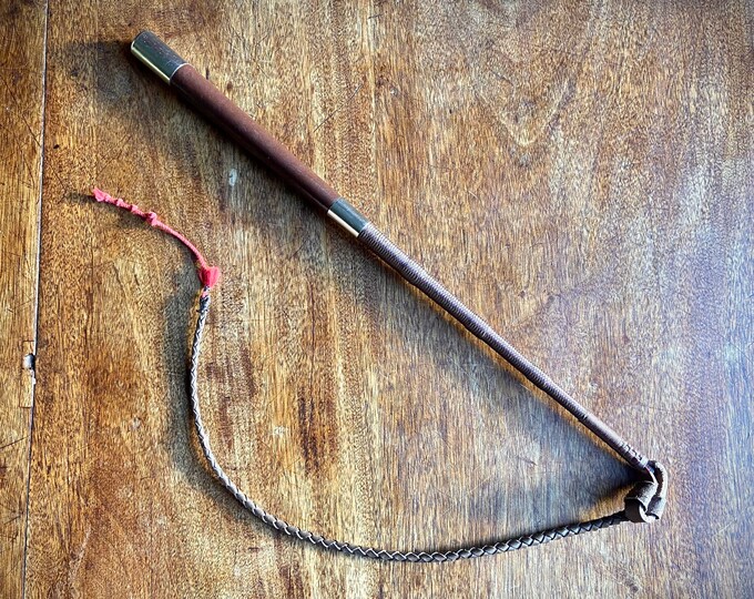 In Hand Showing Horse Whip From the 1990s English Leather With Lash ...