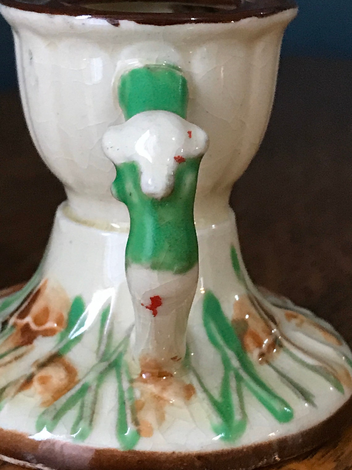 Suvesco Pixie and Mushroom Candle Stick Holder 1950s Vintage | Etsy UK