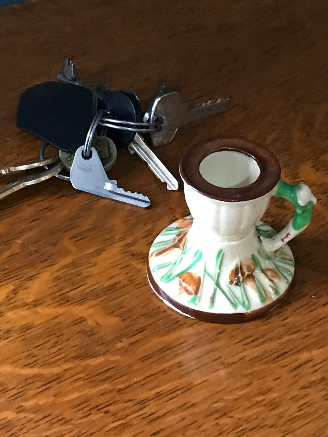 Suvesco Pixie and Mushroom Candle Stick Holder 1950s Vintage | Etsy UK