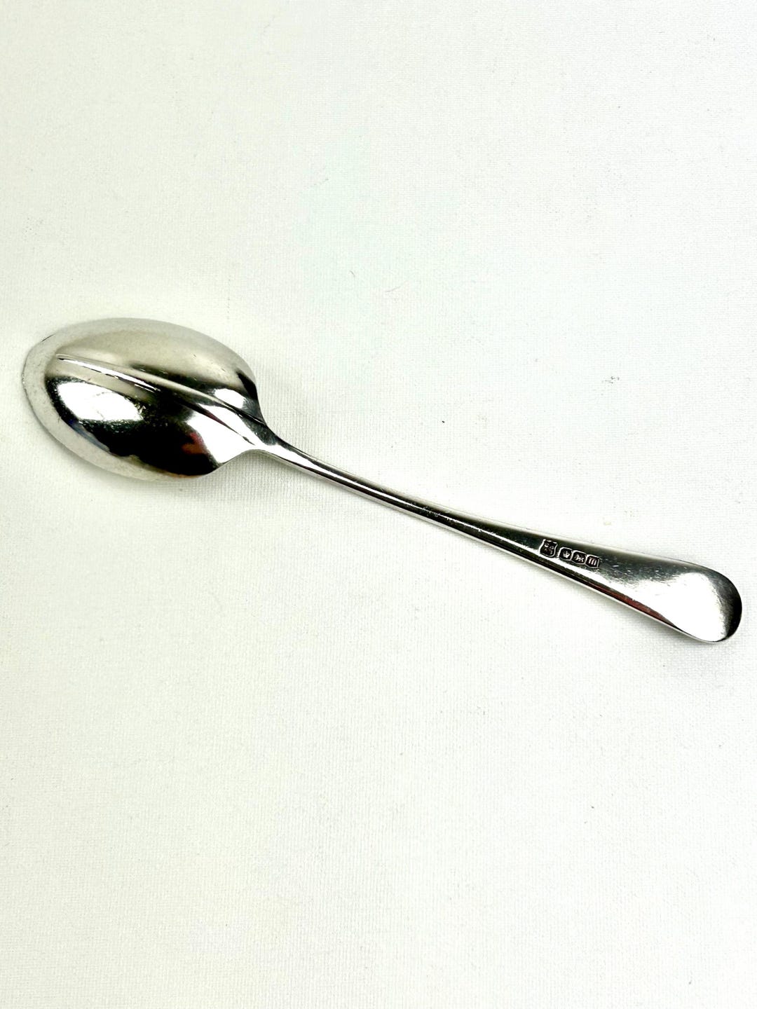 CB&S Sterling Silver Demitasse Spoon Sheffield England Hanoverian Rat ...