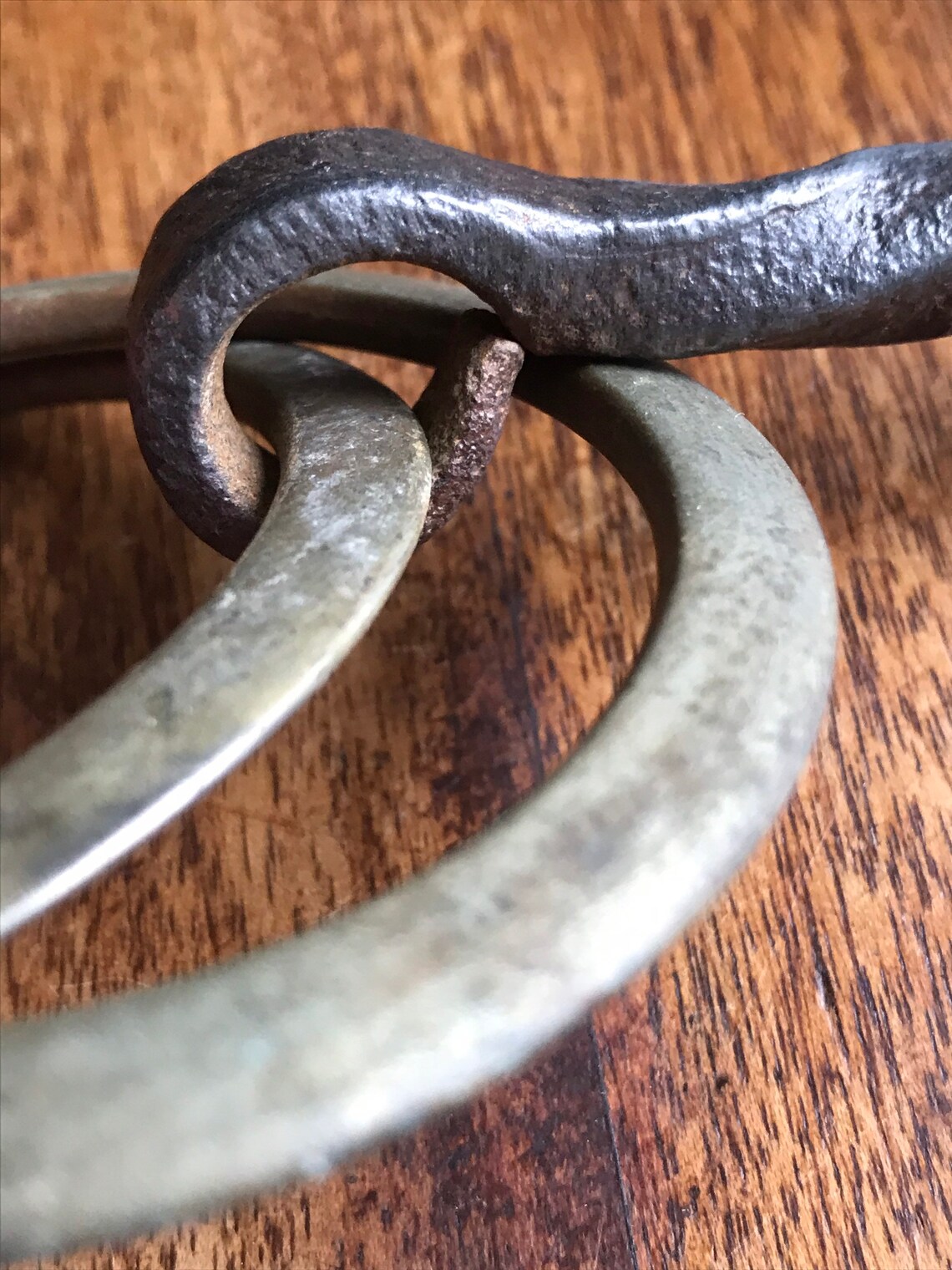 Antique Wilson hand forged twisted iron bar snaffle Horse | Etsy