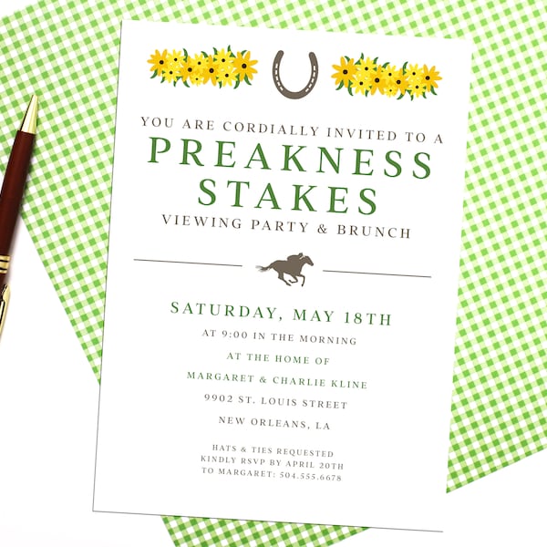 Triple Crown Invitation - Etsy