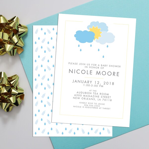 Rain Baby Shower - Etsy