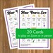 New Years Eve Bingo DIGITAL DOWNLOAD 20 Cards New Years - Etsy