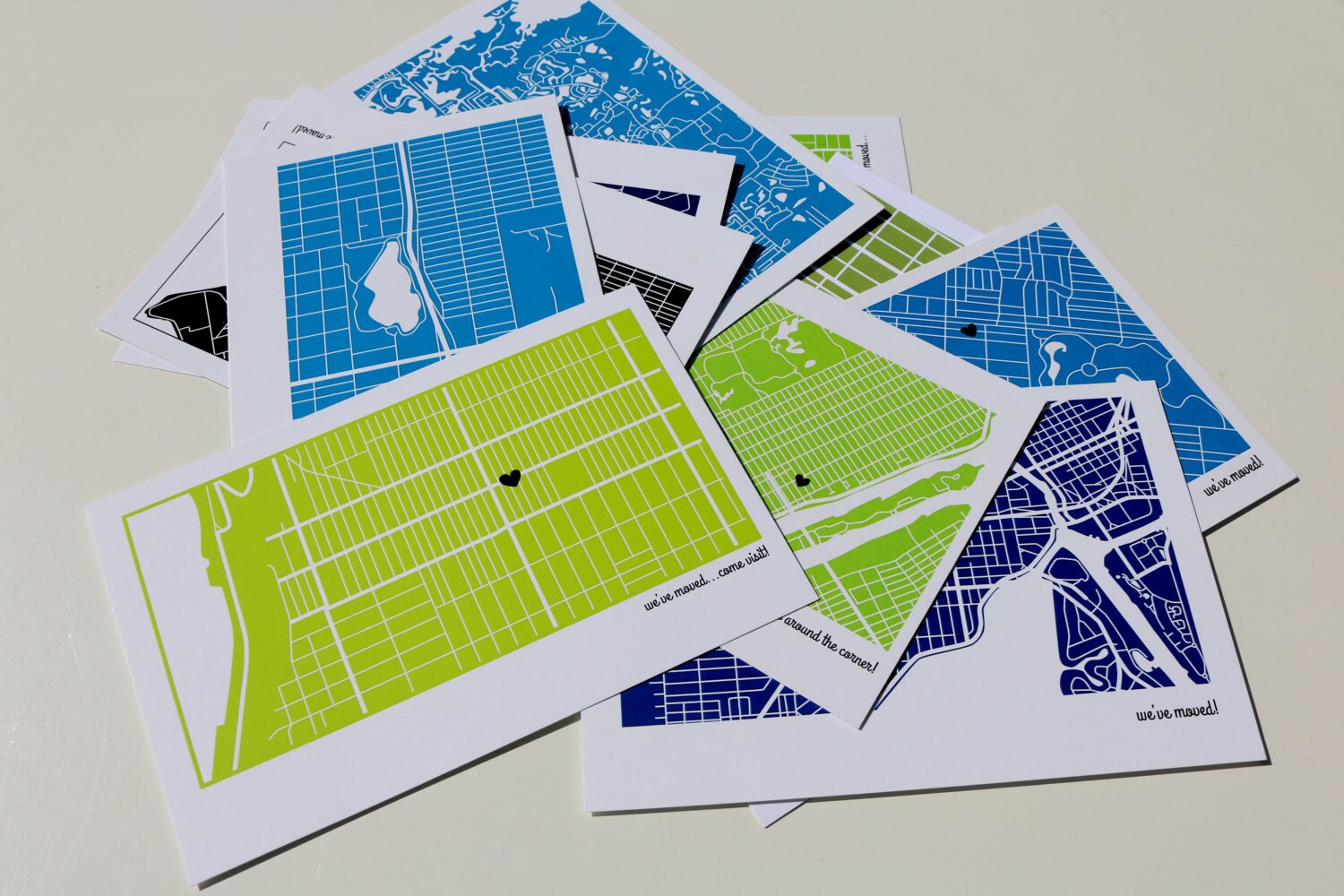 Custom Map Moving Announcements - DIGITAL FILE, Printable ...