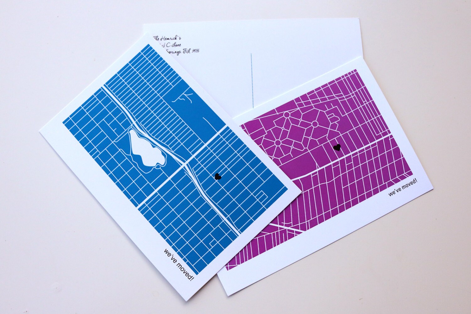 Custom Map Moving Announcements - DIGITAL FILE, Printable ...