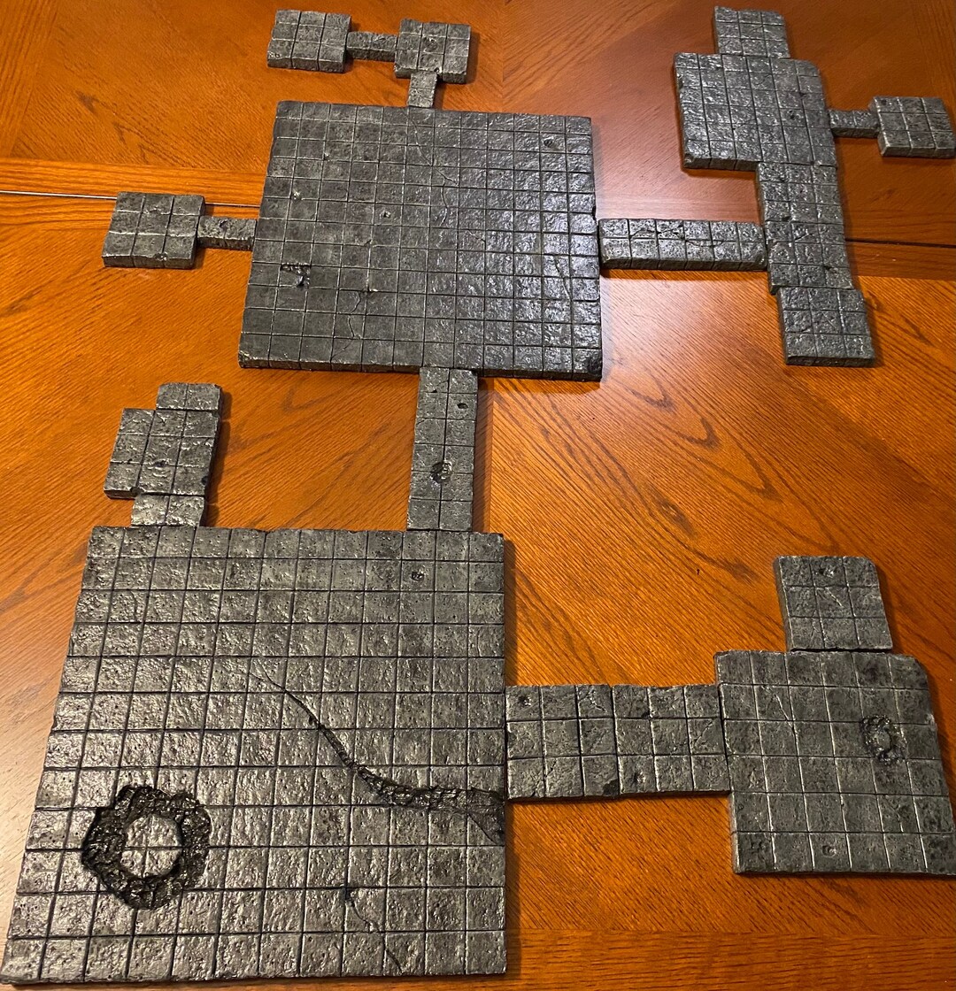 Modular Dungeon Tiles Set 21 Pieces, RPG Table Top - Etsy