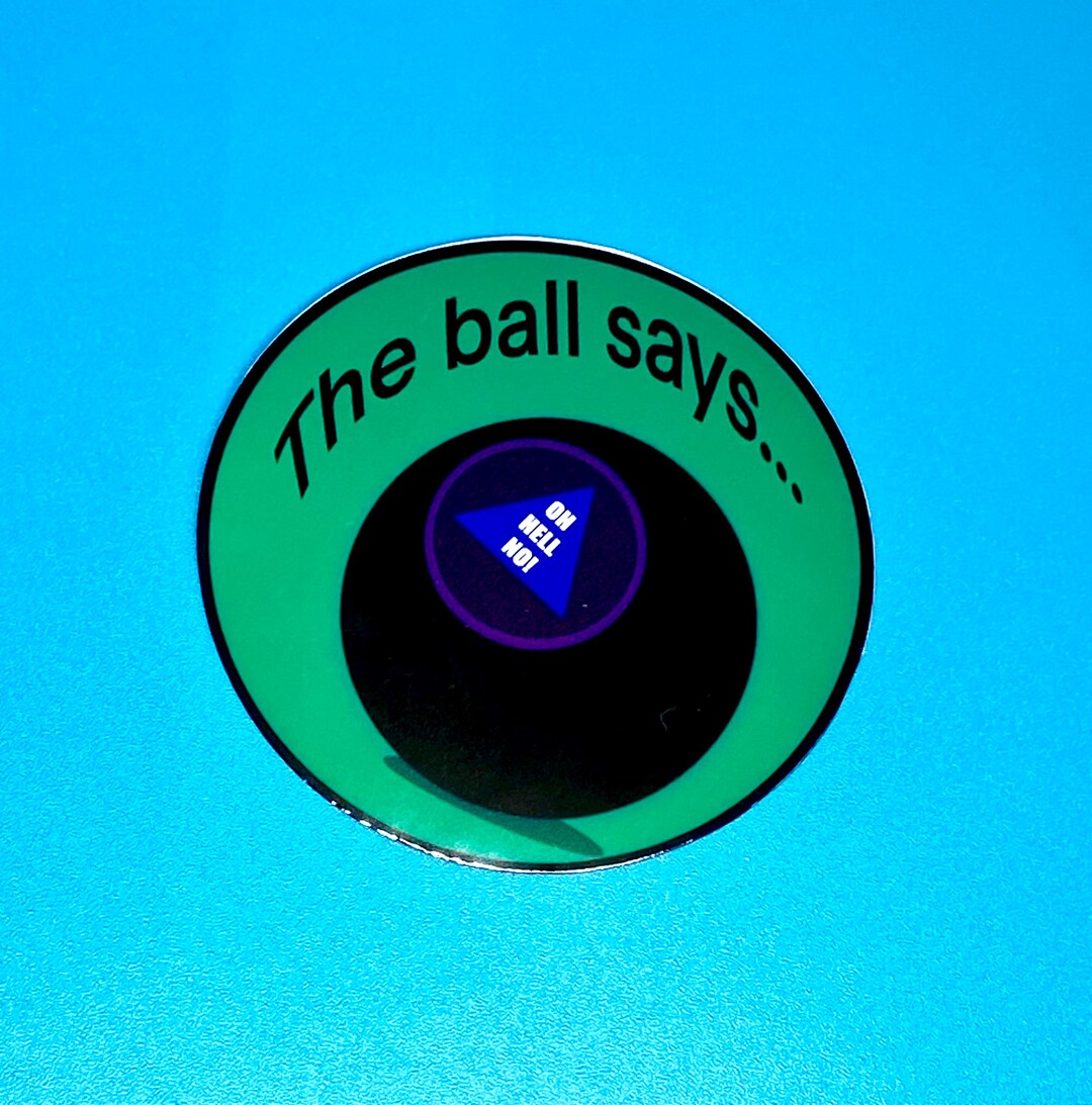 Magic Eight Ball Sticker - Etsy