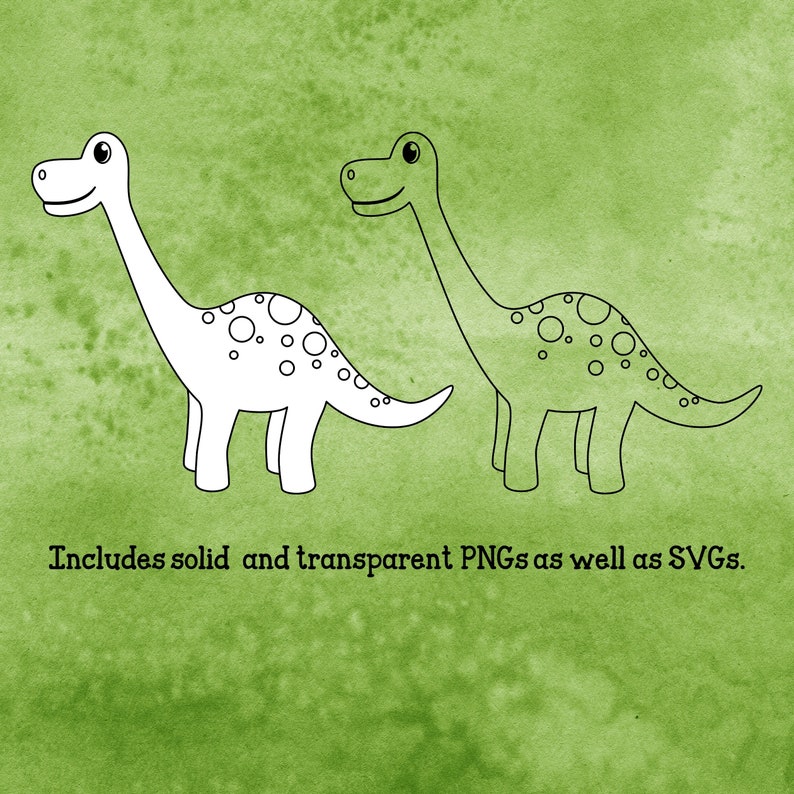 Dinosaur Digital Stamps Dinosaur SVG Dinosaur Clip Art Cute | Etsy