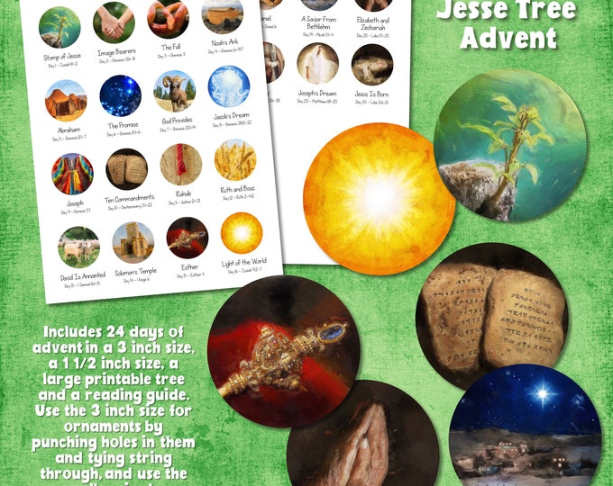 PDF Pattern Jesse Tree Ornaments Templates for Jesse Tree Advent ...